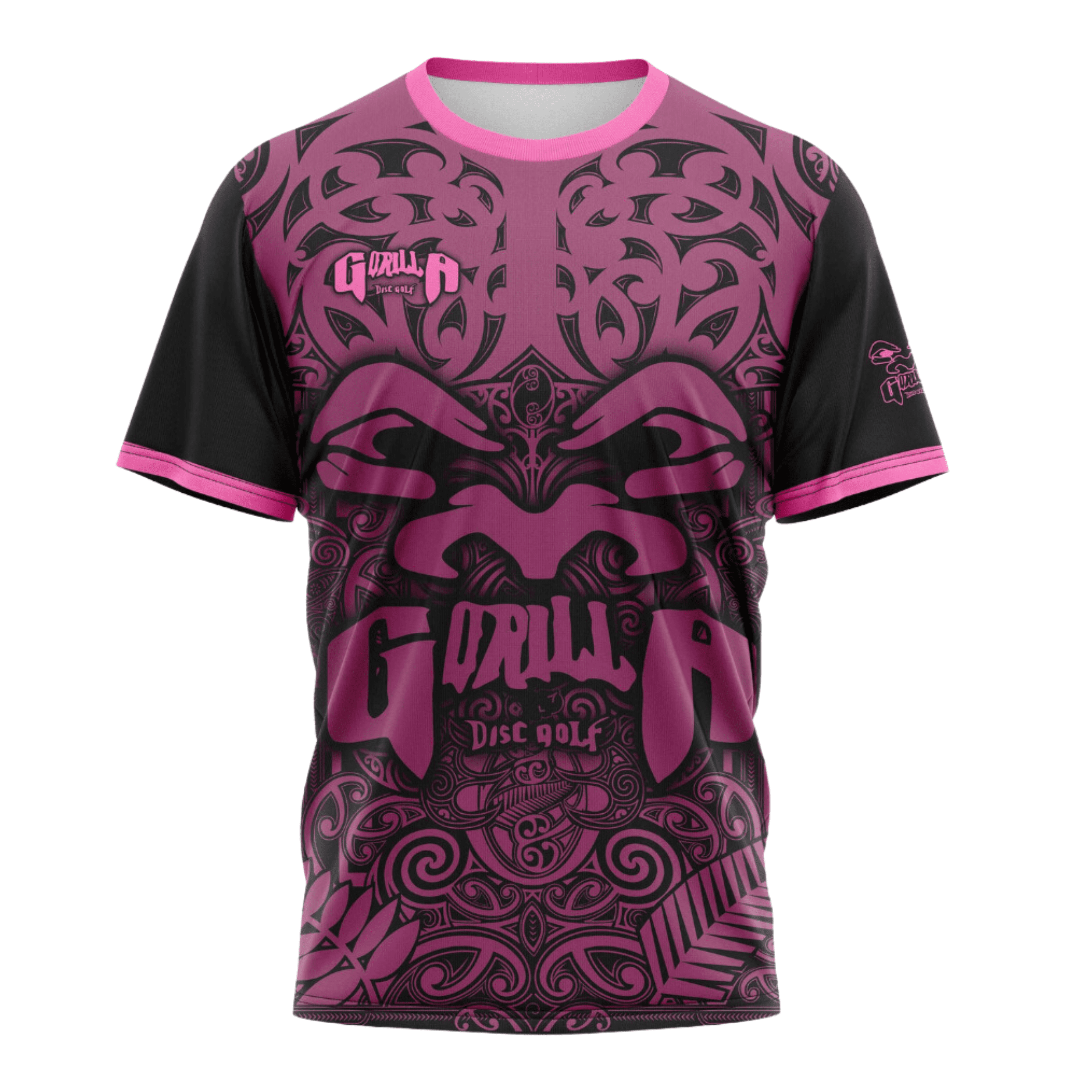 Pink Polynesian Gorilla Disc Golf Jersey – Gorilla Disc Golf