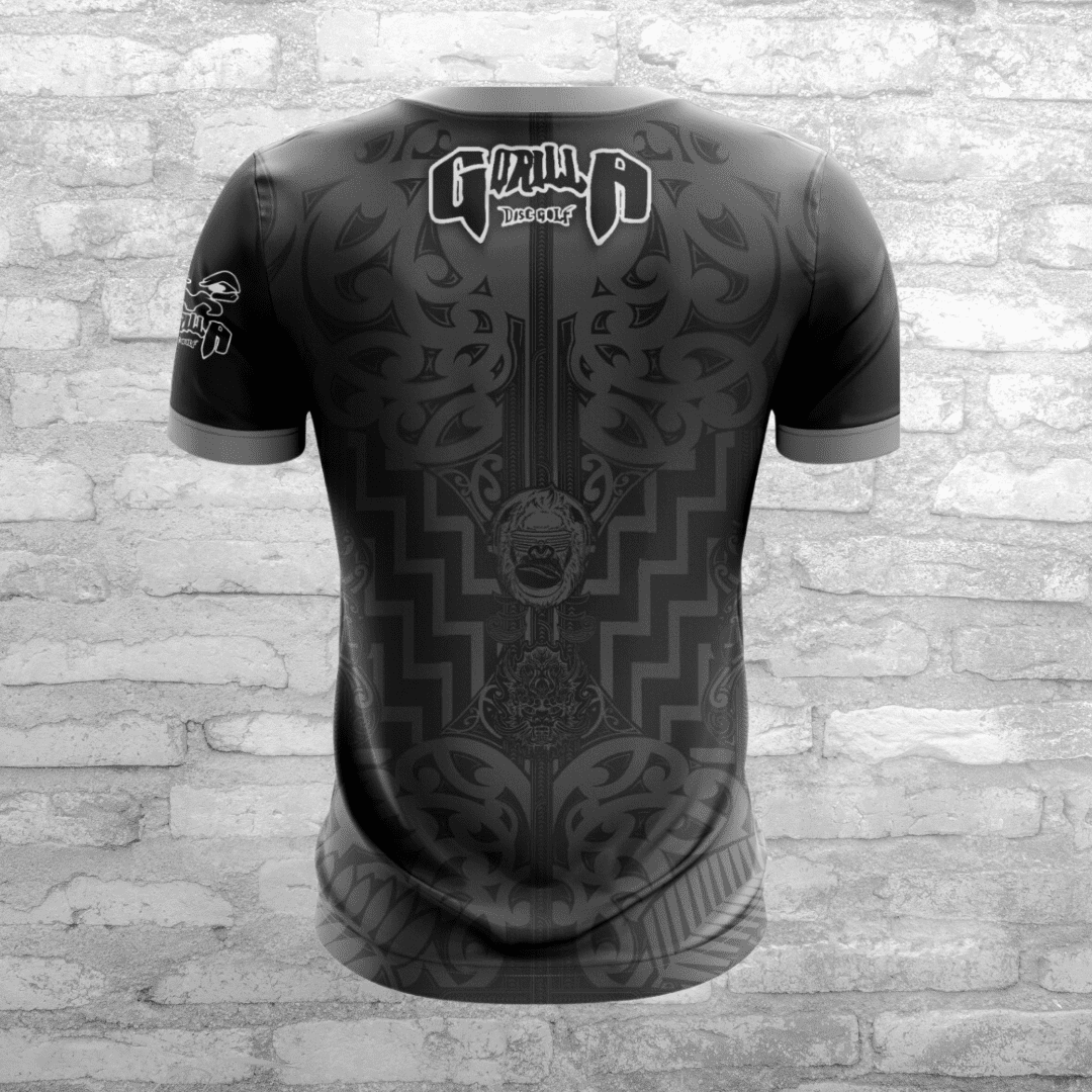 Dark Grey Polynesian Gorilla Disc Golf Jersey – Gorilla Disc Golf